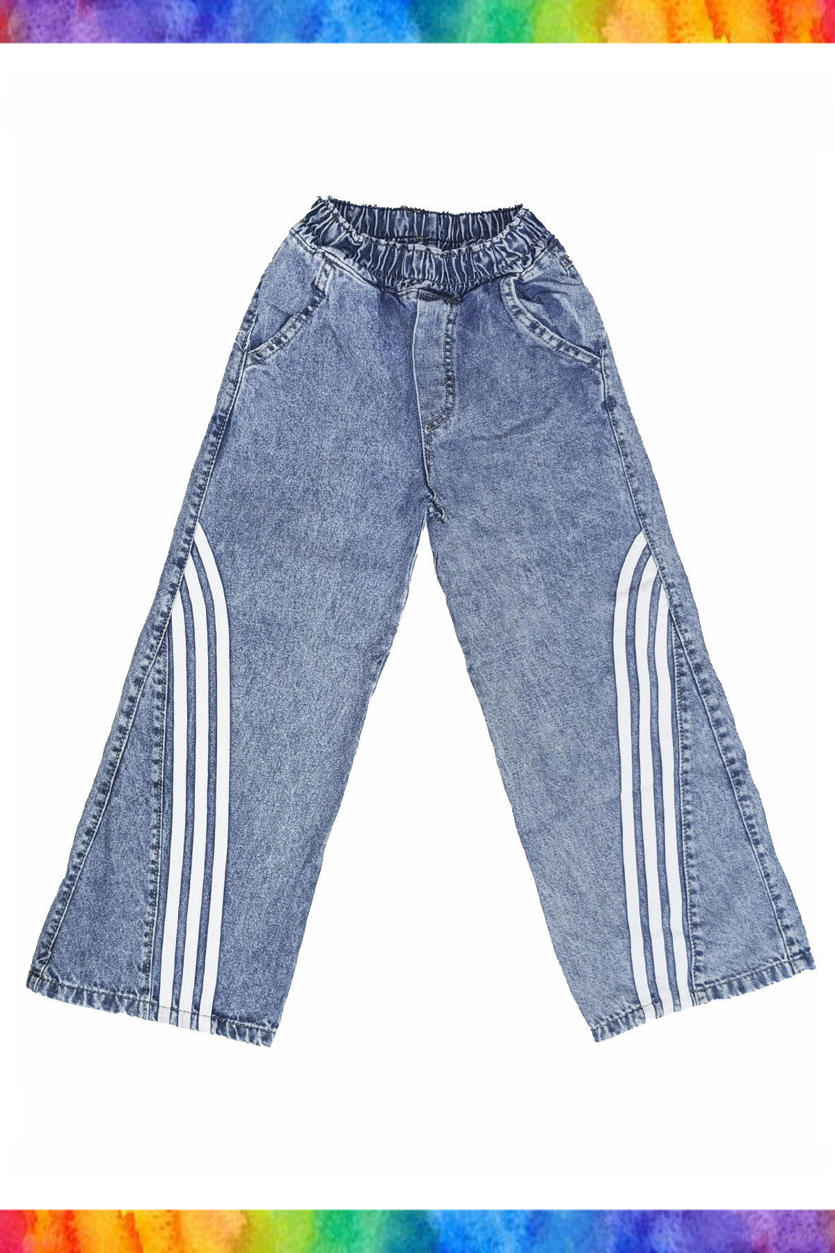 JEAN WIDELEG CON TIRAS | Distrito Moda