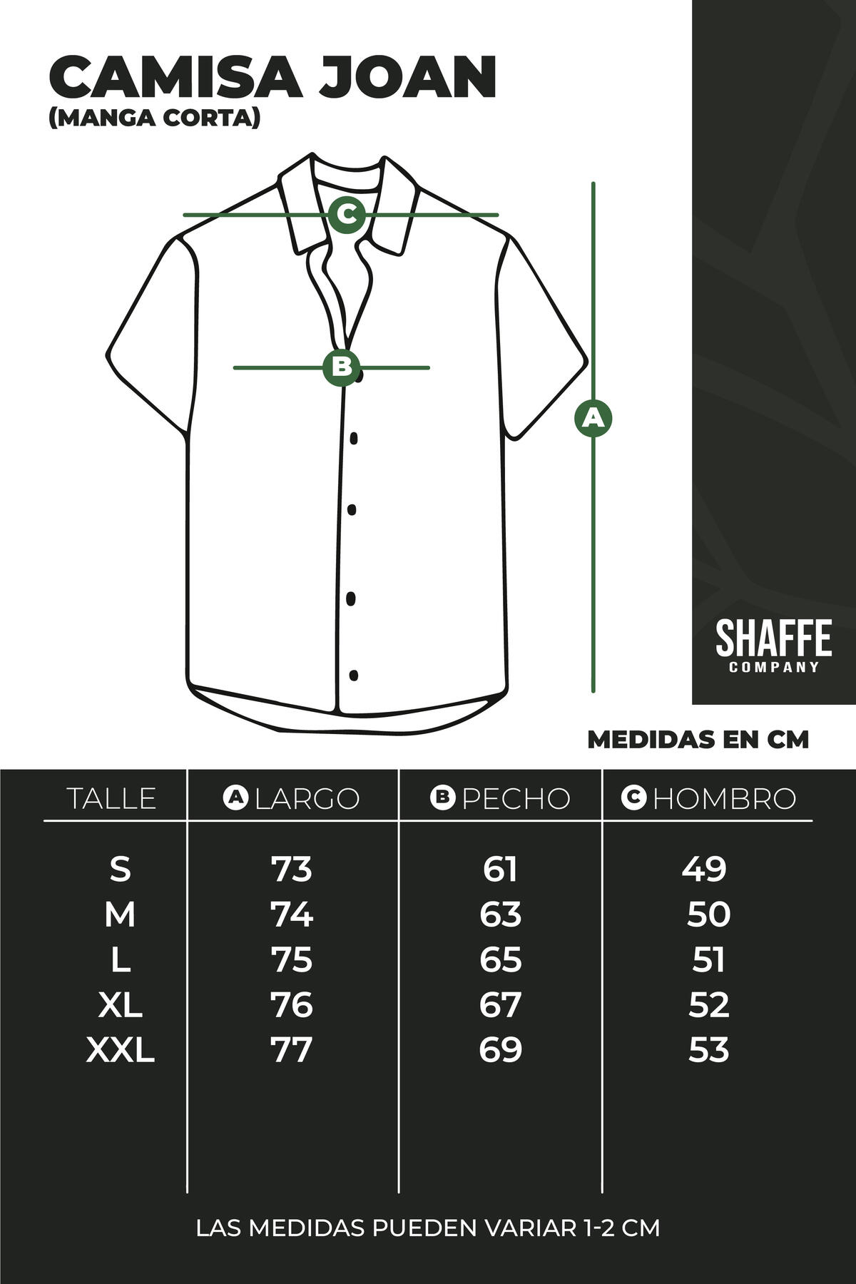 Camisa fibrana manga corta joan negro | Distrito Moda