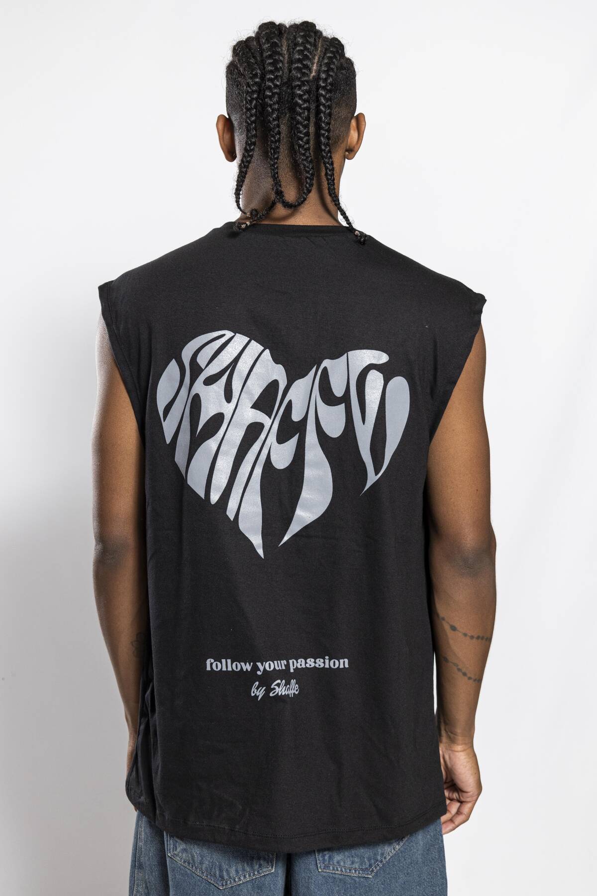musculosa oversize passion negro | Distrito Moda