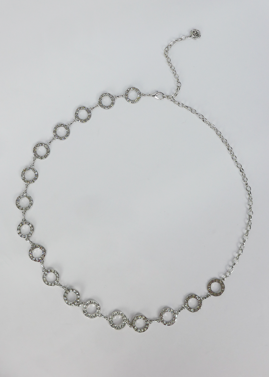 CADERIN DE CADENAS CON CIRCULOS DE STRASS | Distrito Moda