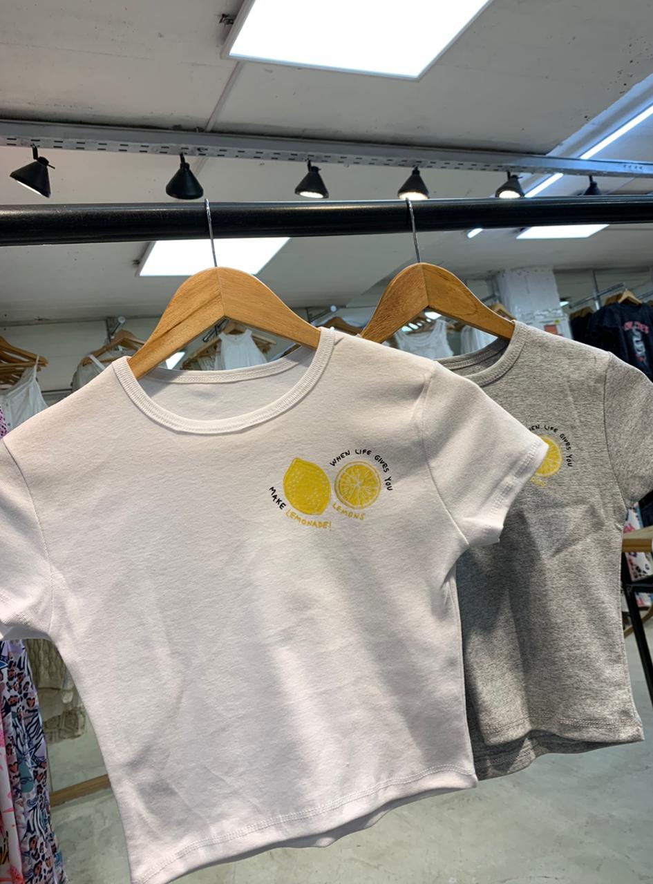 Baby tee lemons | Distrito Moda